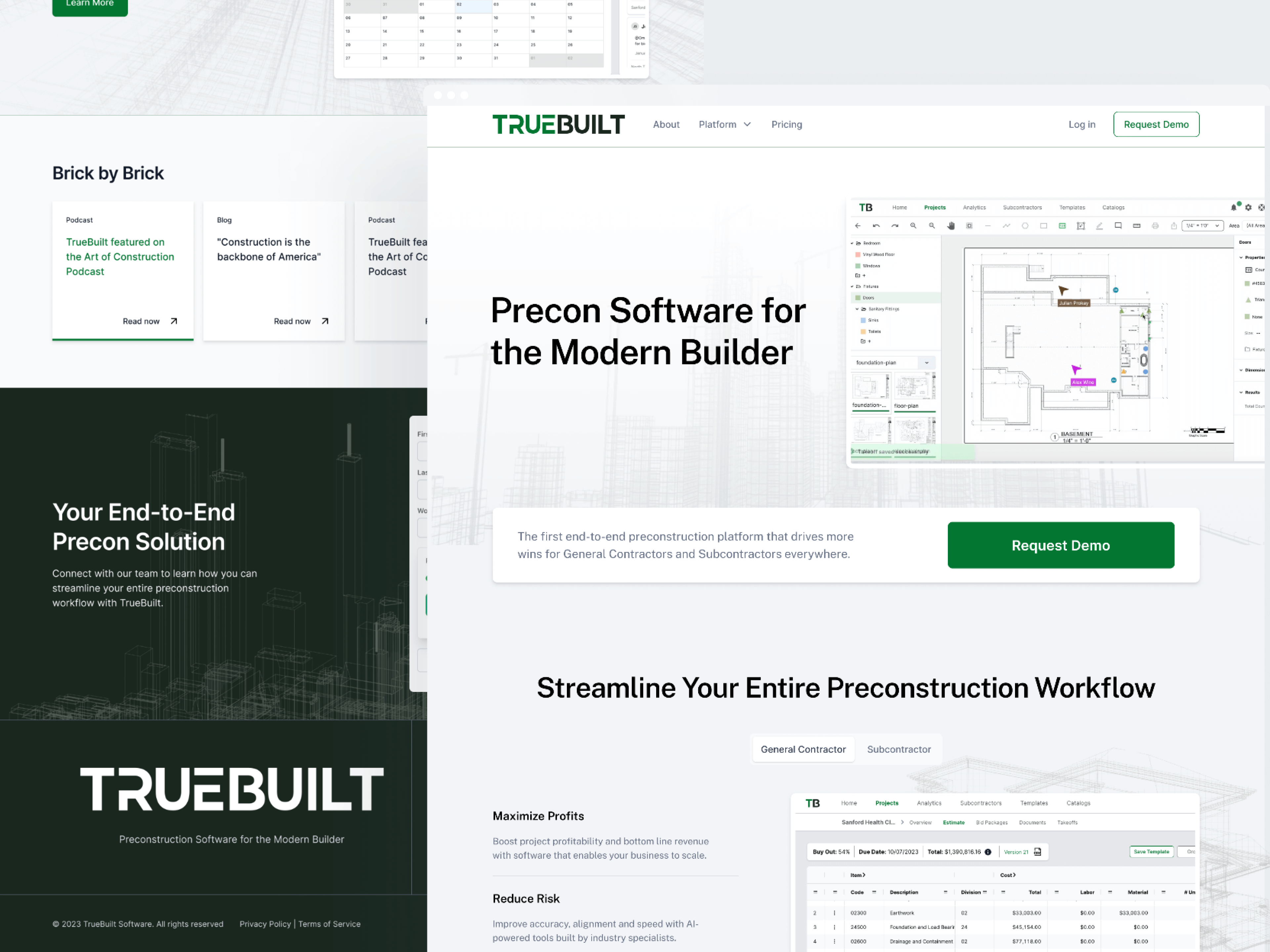 TrueBuilt Software About - Leading pre-construction platform for General Contractors and Sub ...